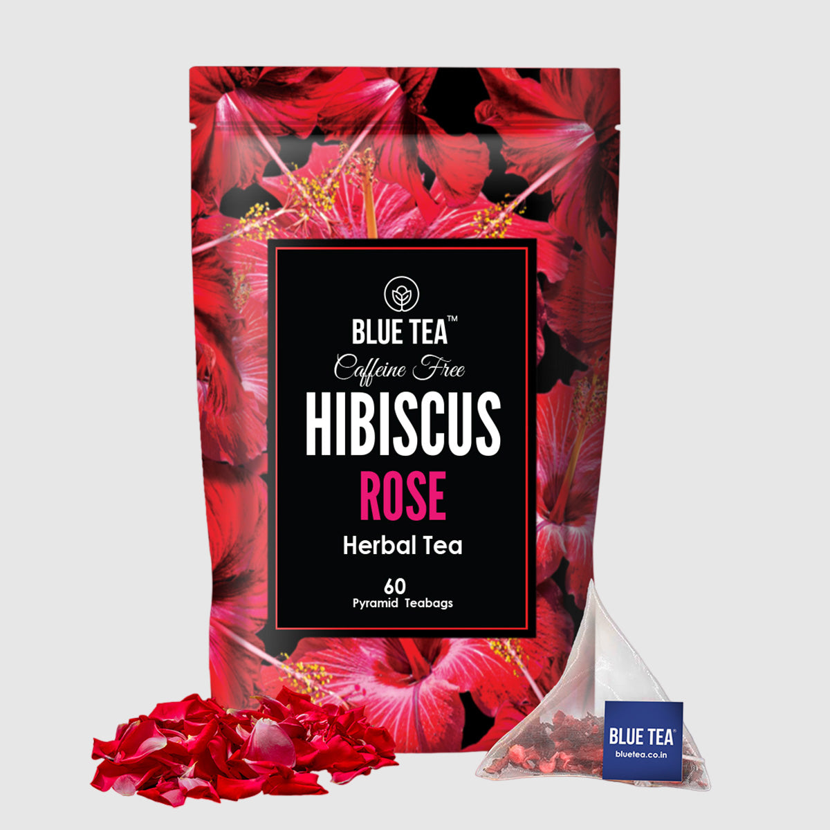 Hibiscus Rose Herbal Tea - 60 Tea Bags – Blue Tea
