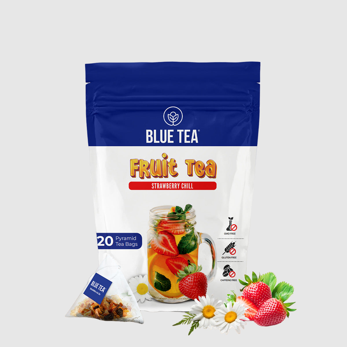 Strawberry Chill Fruit Tea - 20 Tea Bags – Blue Tea