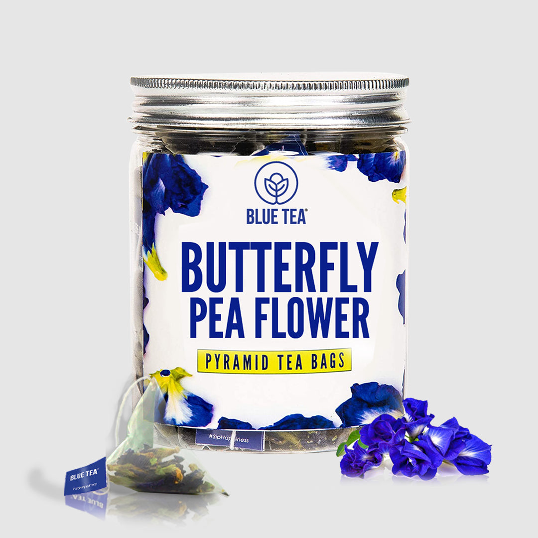 Butterfly Pea Flower Tea - 30 Pyramid Teabags – Blue Tea